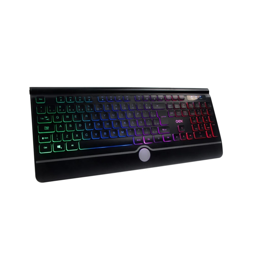 TECLADO OEX TC302 RAINBOW PT - Lucidata